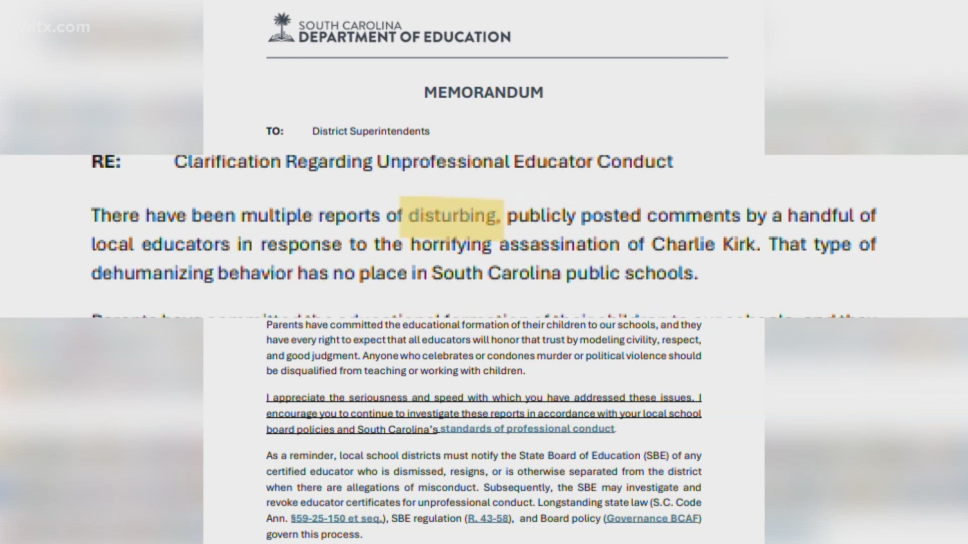 Clemson, USC face scrutiny as SC debates Charlie Kirk social media ...