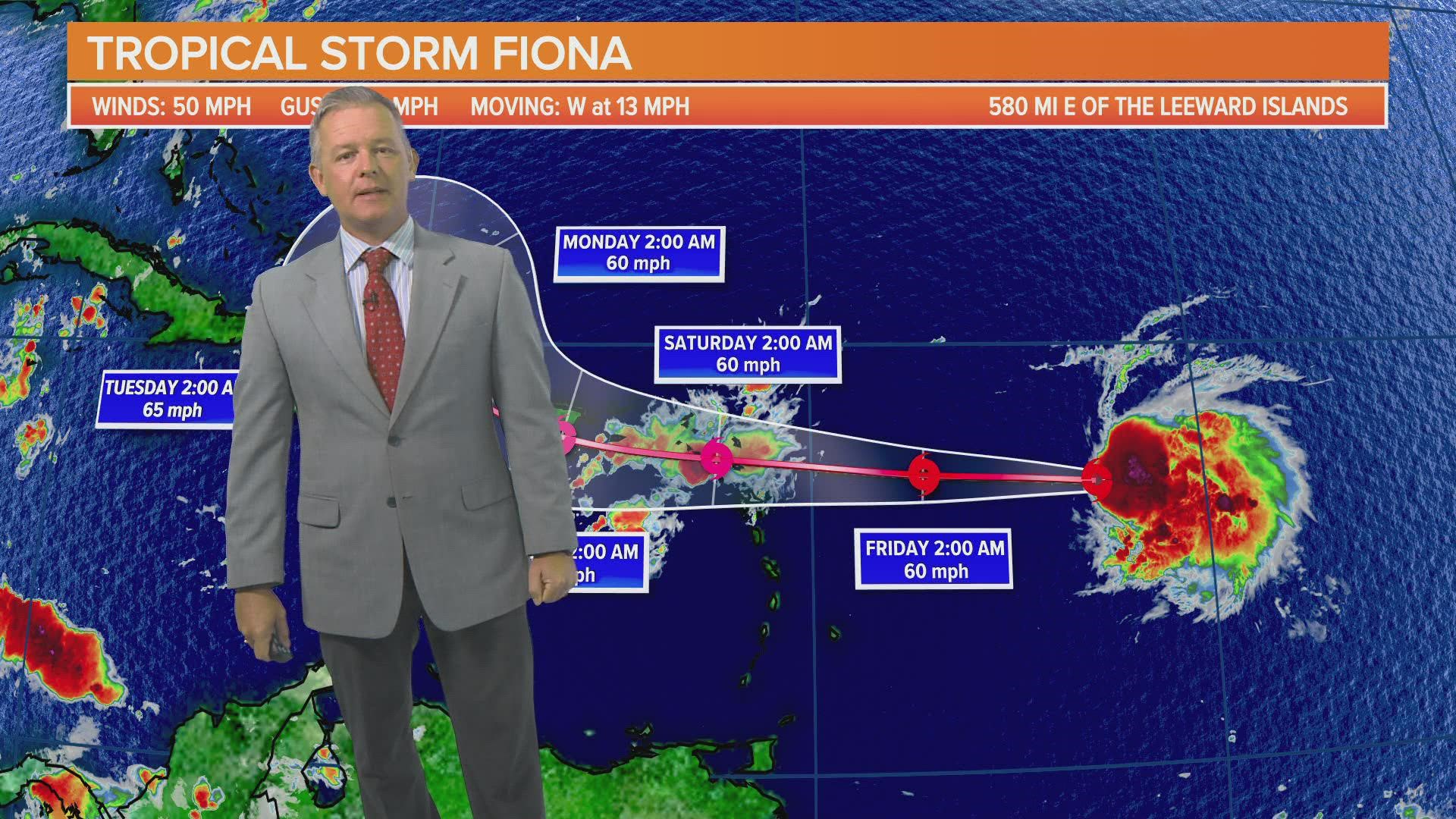 Tropical Update: Fiona moves towards the Leeward Islands | wltx.com