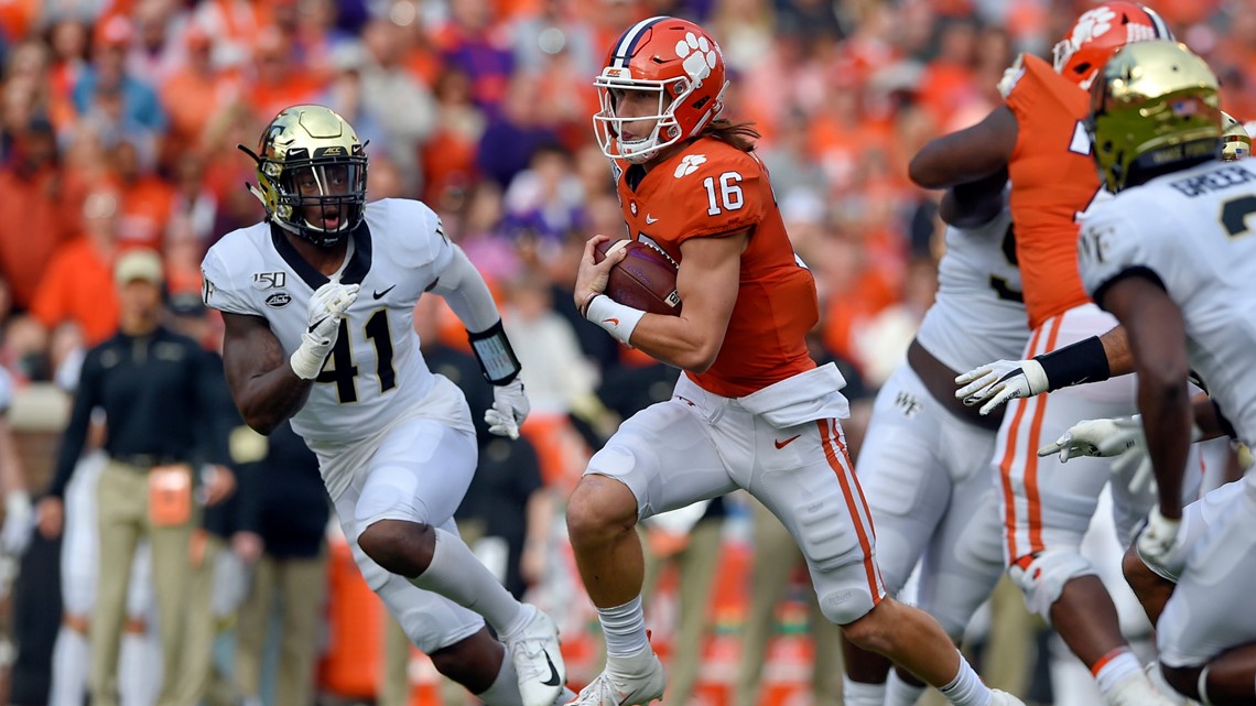 Clemson routs Wake Forest 52-3 on Senior Day | wltx.com