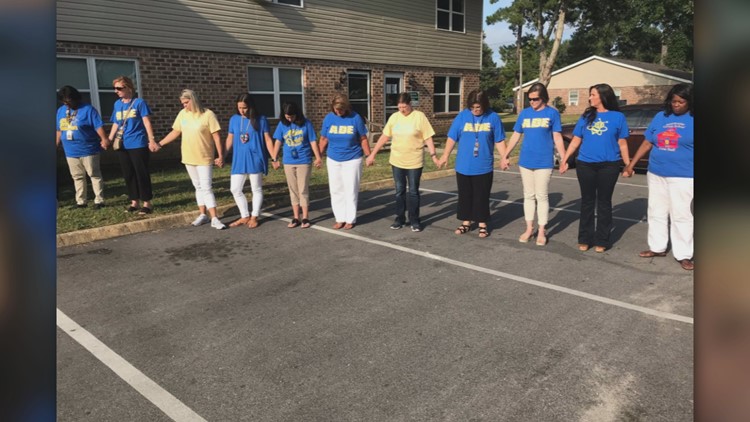 Sumter teachers pray for Nevaeh Adams' family | wltx.com