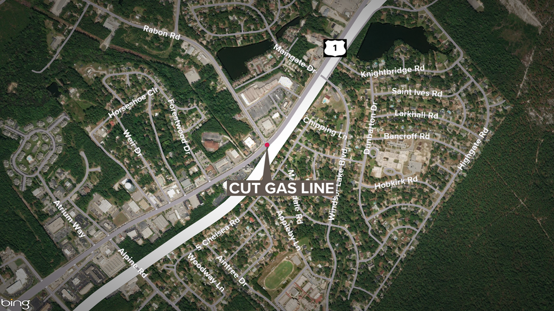 Two Notch Road reopened after gas leak | wltx.com