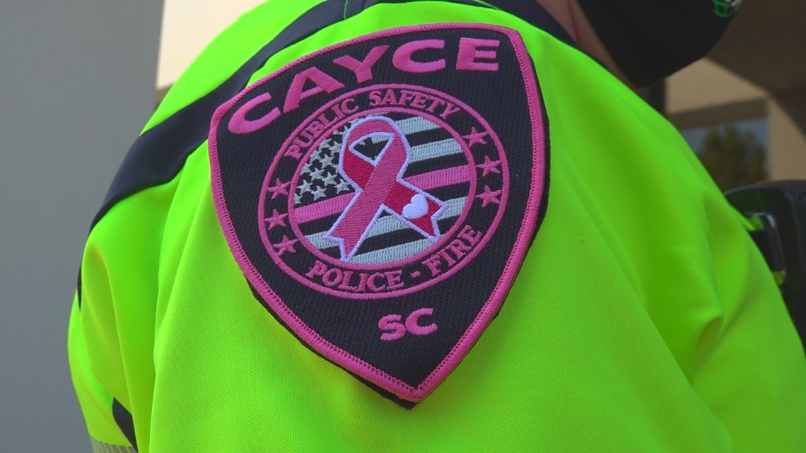 Cayce Police wears pink patches for breast cancer awareness month ...