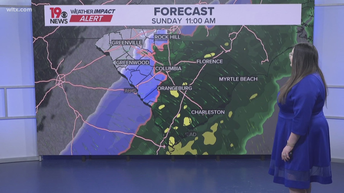 Snow, rain mix still likely for Sunday in South Carolina | wltx.com