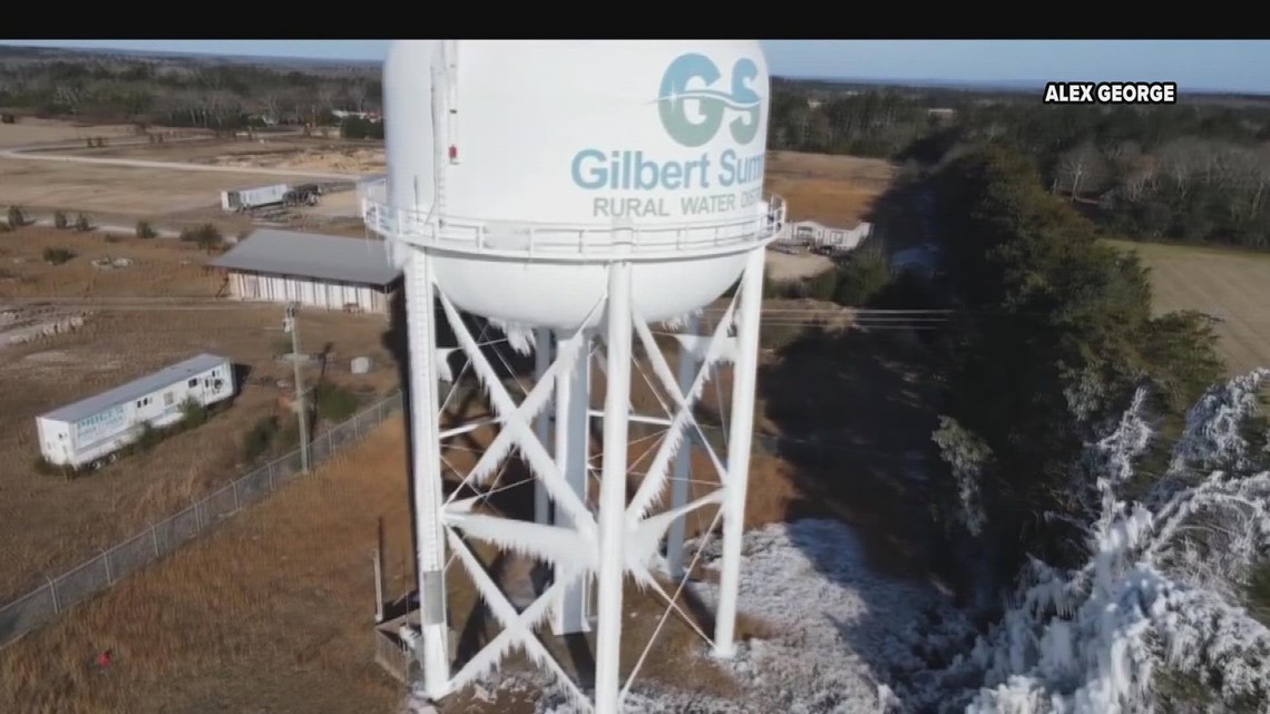 South Carolina Water Tower Freezes as Temperatures plummet | wltx.com