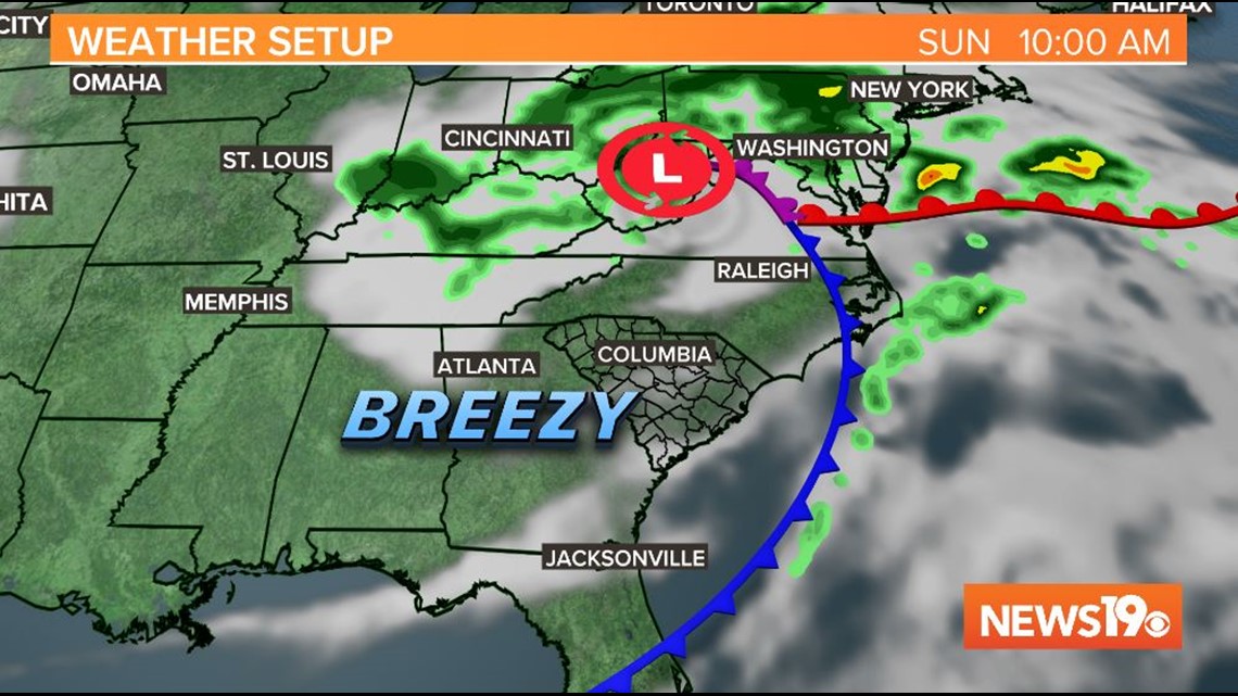 Sunny and windy Sunday across Midlands | wltx.com