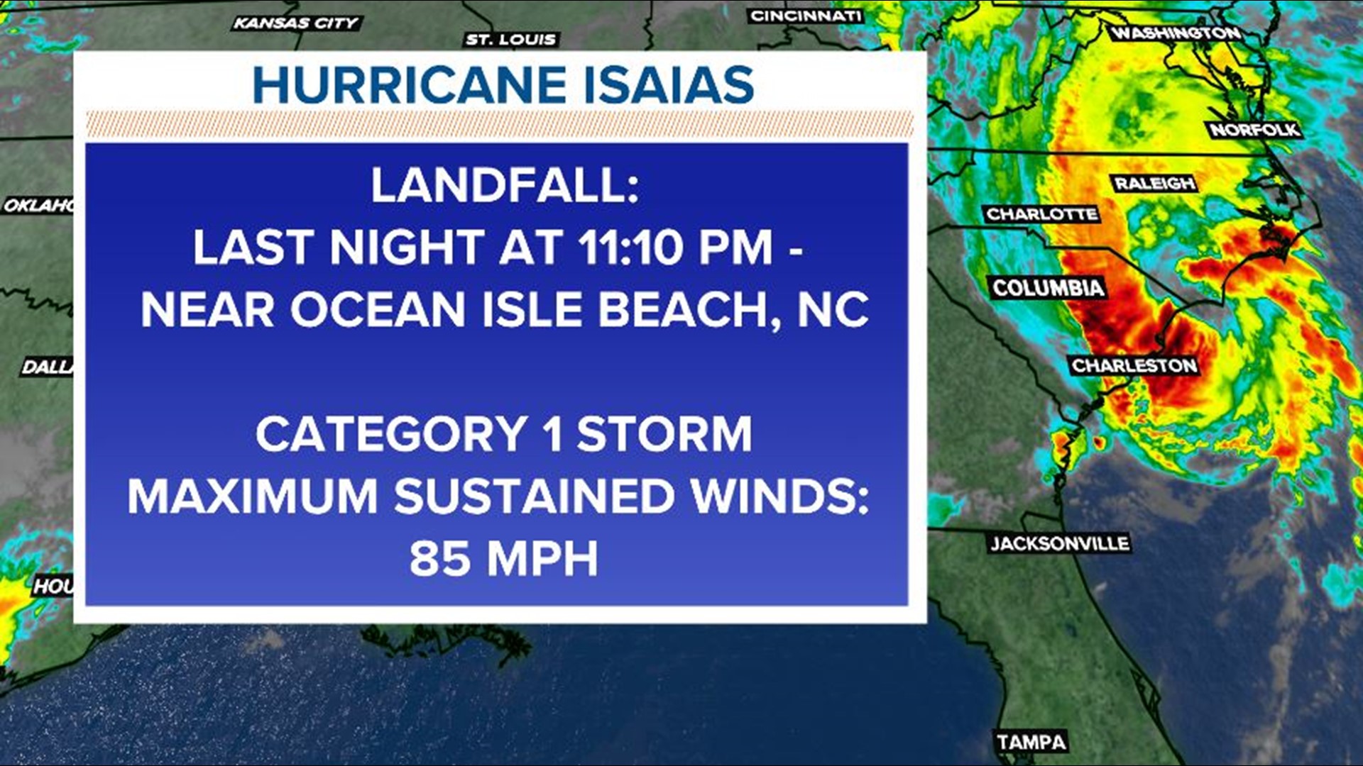 Hurricane Isaias latest track, cone, spaghetti models | wltx.com