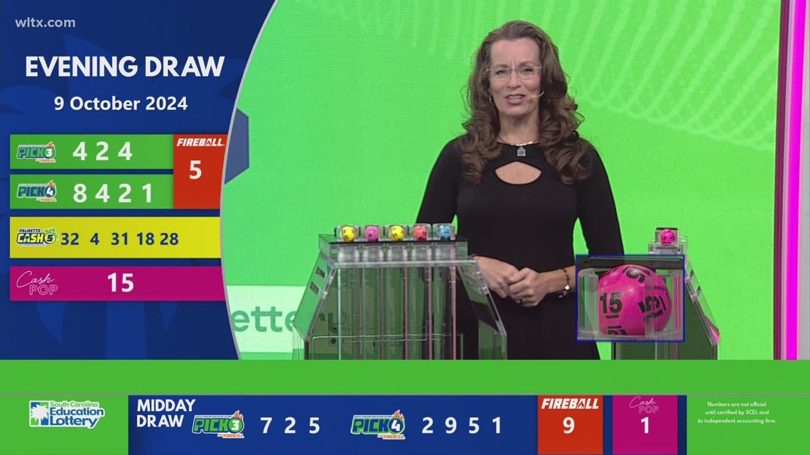 Evening SC winning lottery numbers for October 9, 2024 | wltx.com