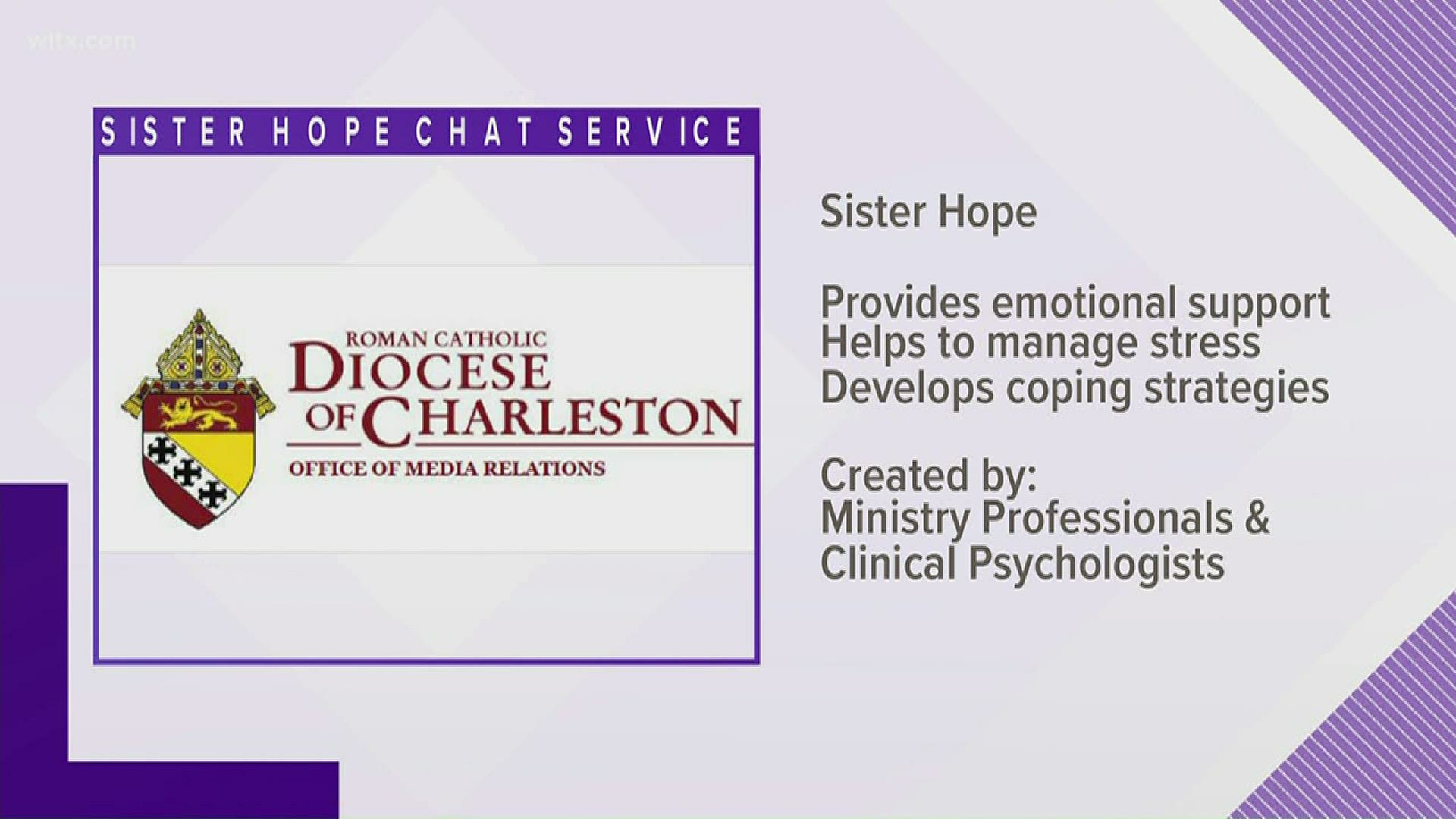 Catholic Charities launch an emotional support chat called 'Sister Hope ...