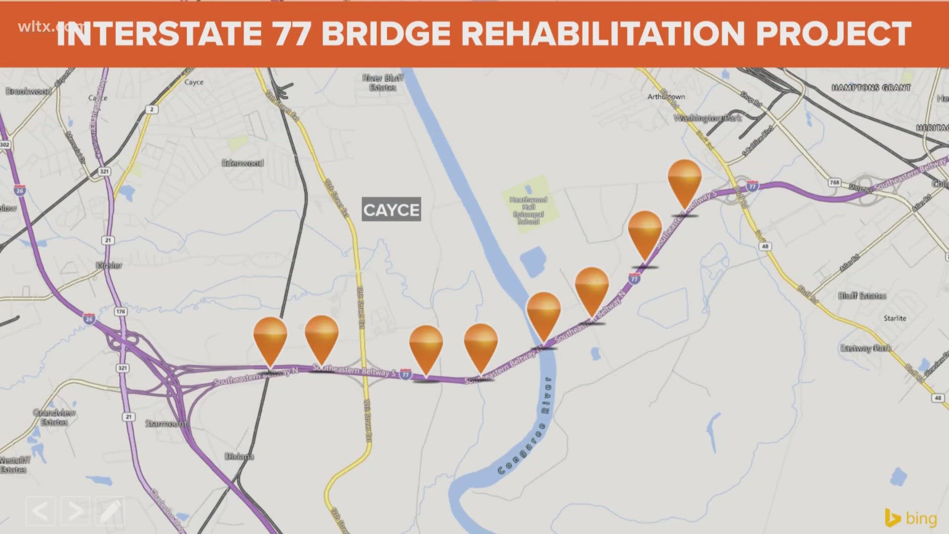 I-77 North closure begins March 24th | wltx.com