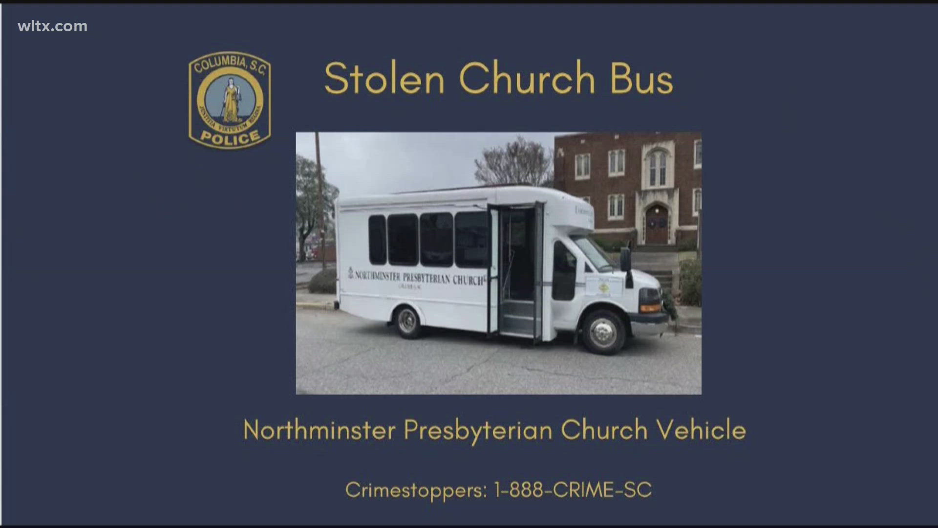 Local church bus stolen just weeks before Easter | wltx.com