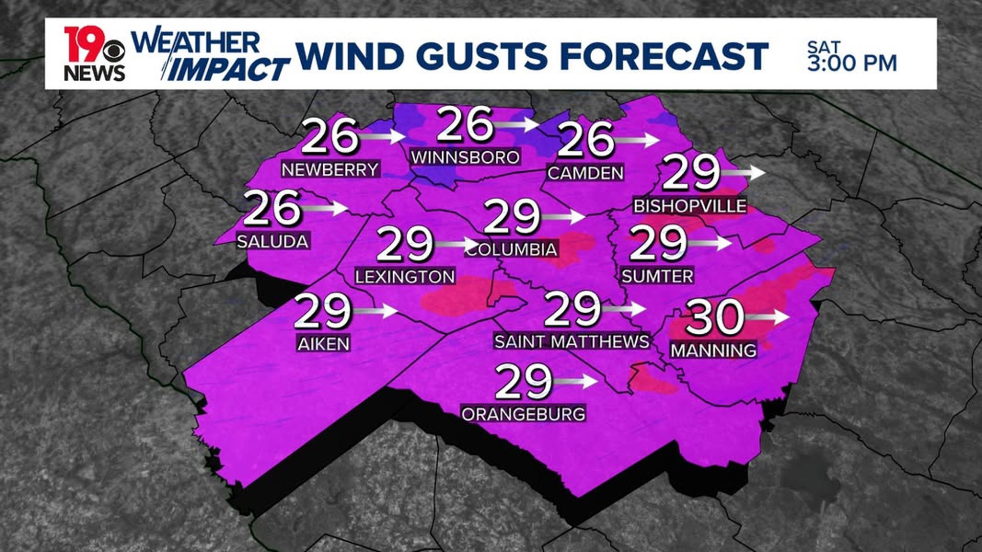 Lake Wind Advisory, Red Flag Warning issued for Midlands today amid ...