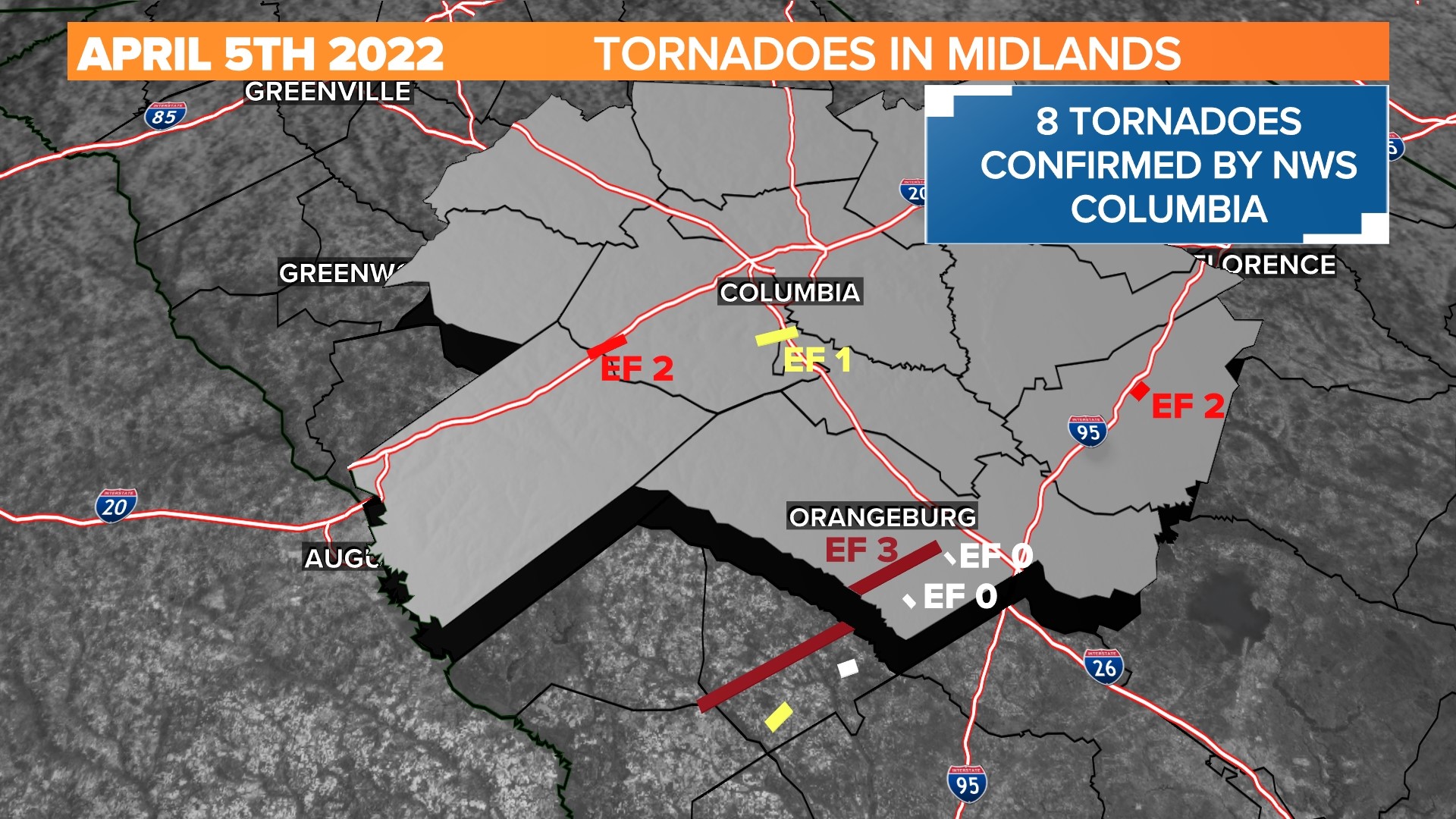 Here's the number of tornadoes that struck in South Carolina | wltx.com