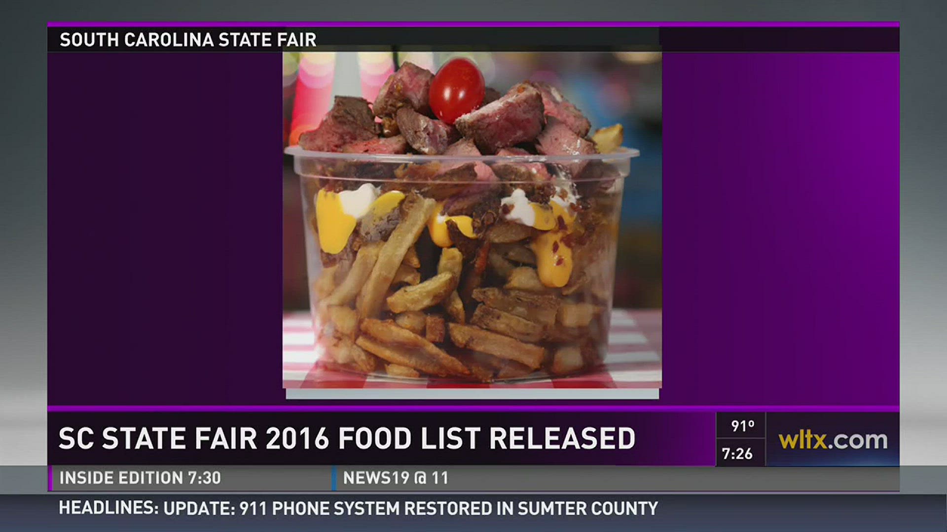 Steak Sundae, Fried Cinnamon Roll Coming to SC State Fair | wltx.com