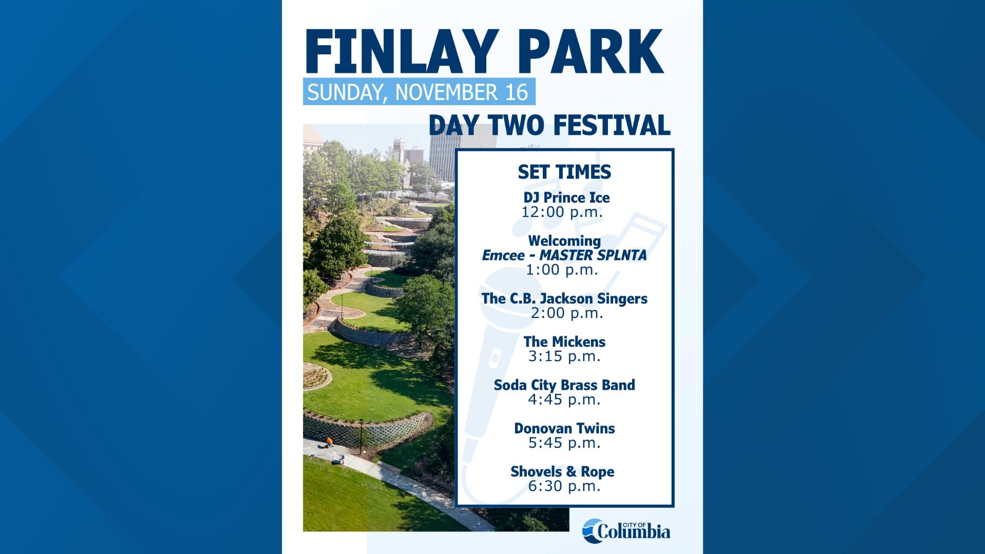 Finlay Park grand re-opening finale features local and national artists ...