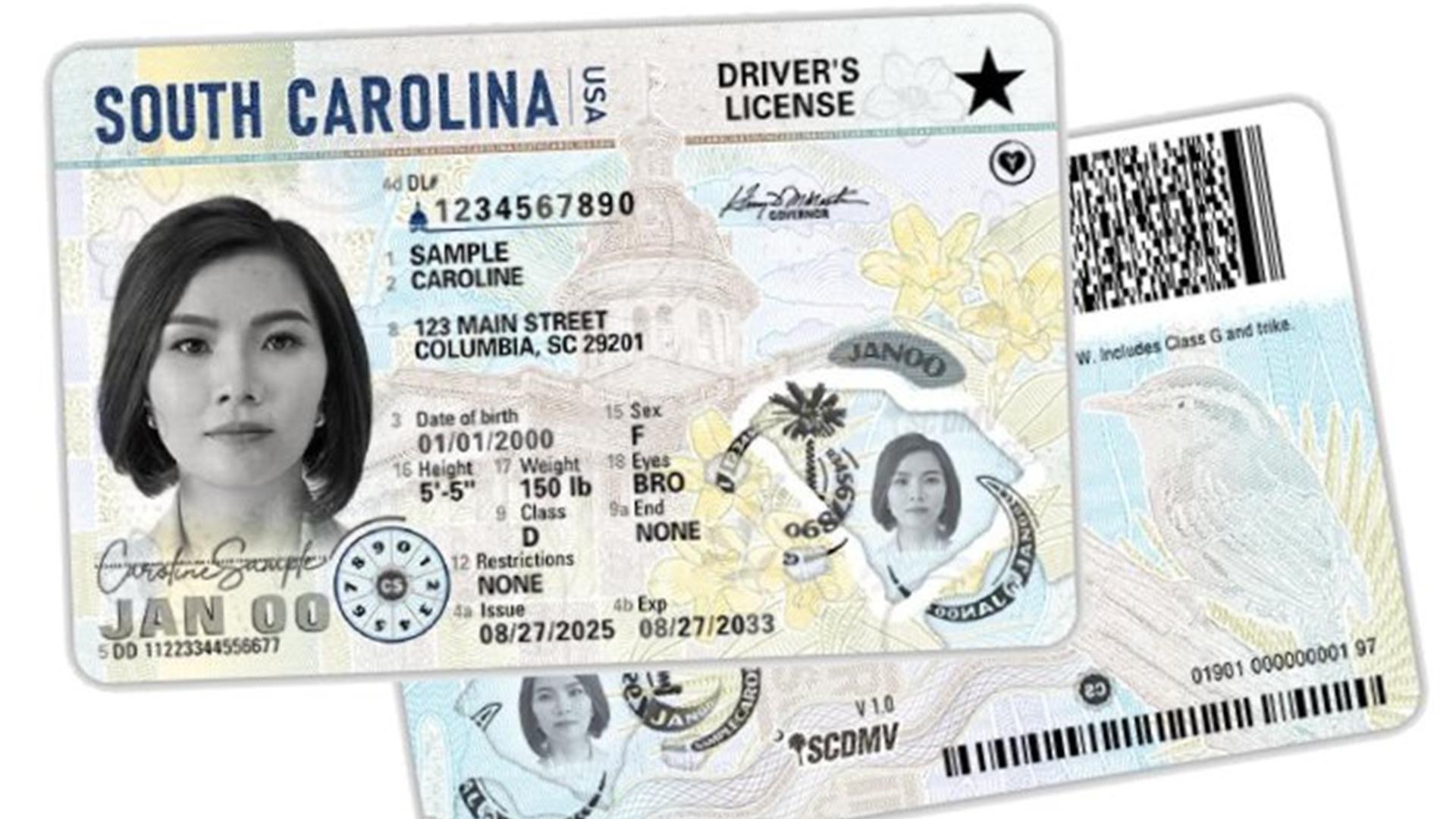 New design of South Carolina driver's licenses debuts | wltx.com
