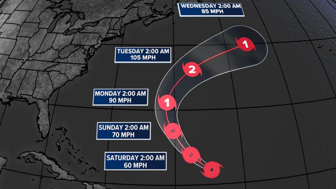Gabrielle expected to strengthen, become the second hurricane of the ...
