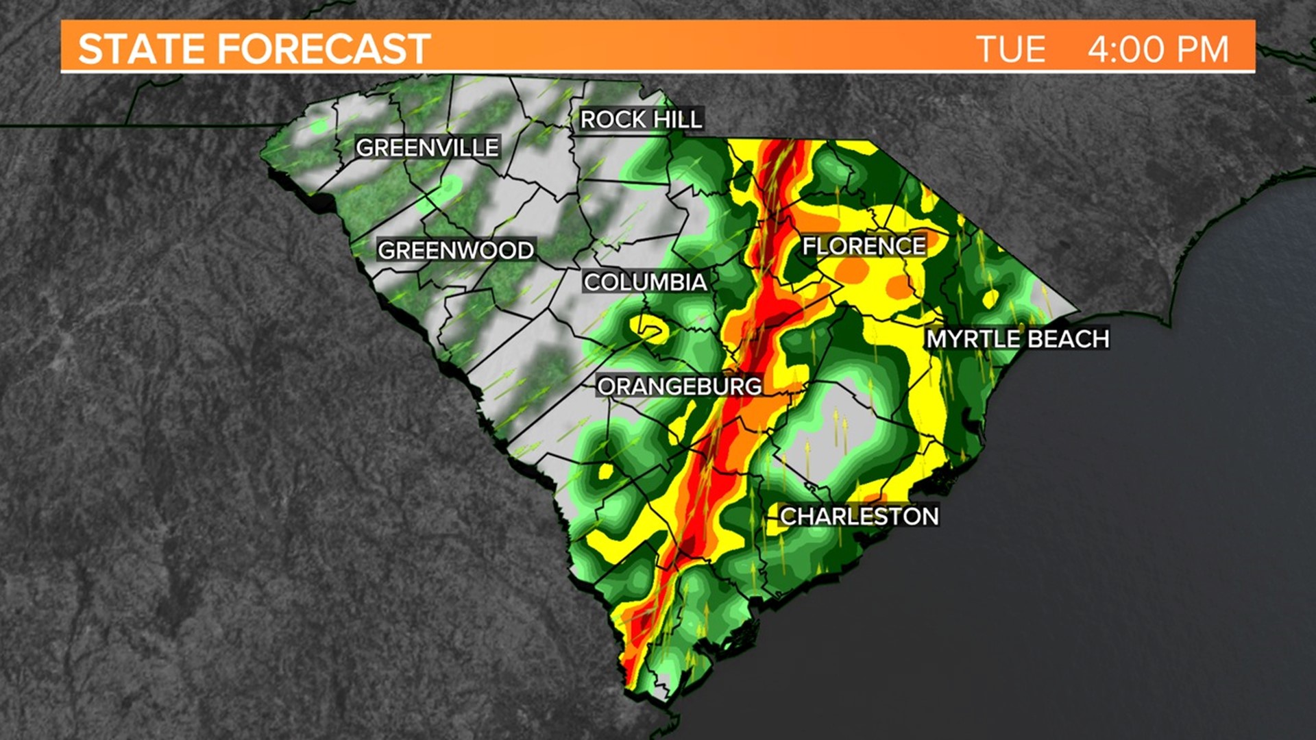 Severe Storms, Tornadoes Possible for South Carolina Today | wltx.com