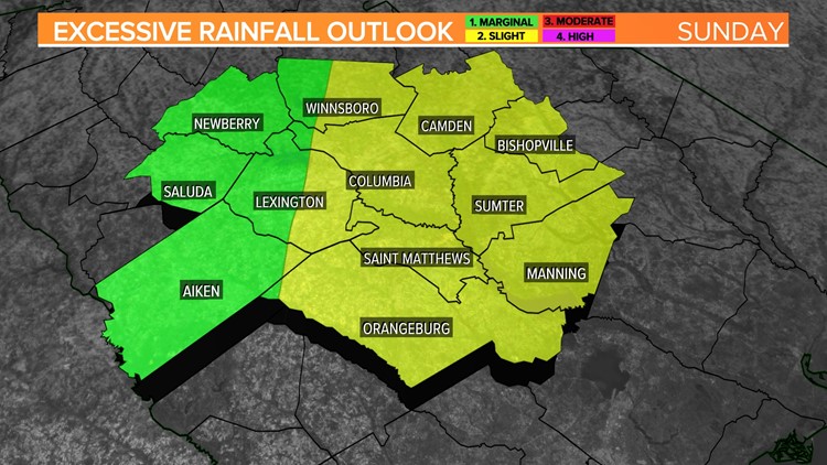 SC weather will bring heavy rain, winds, severe weather on Sunday ...