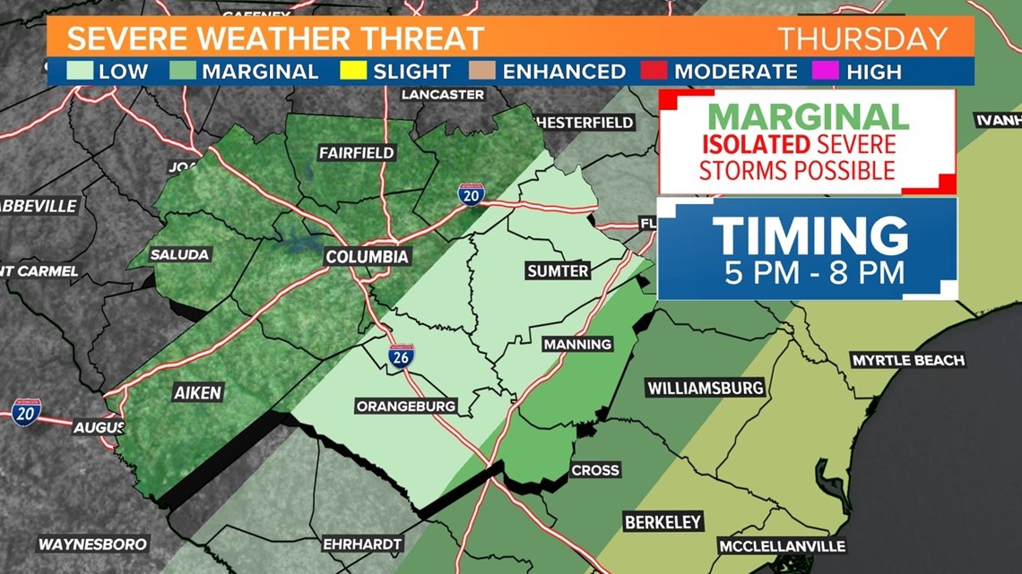 Columbia weather forecast: Will time will there be storms? | wltx.com