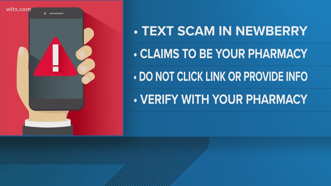 New text scam spoofing prescription refill notifications, Newberry ...