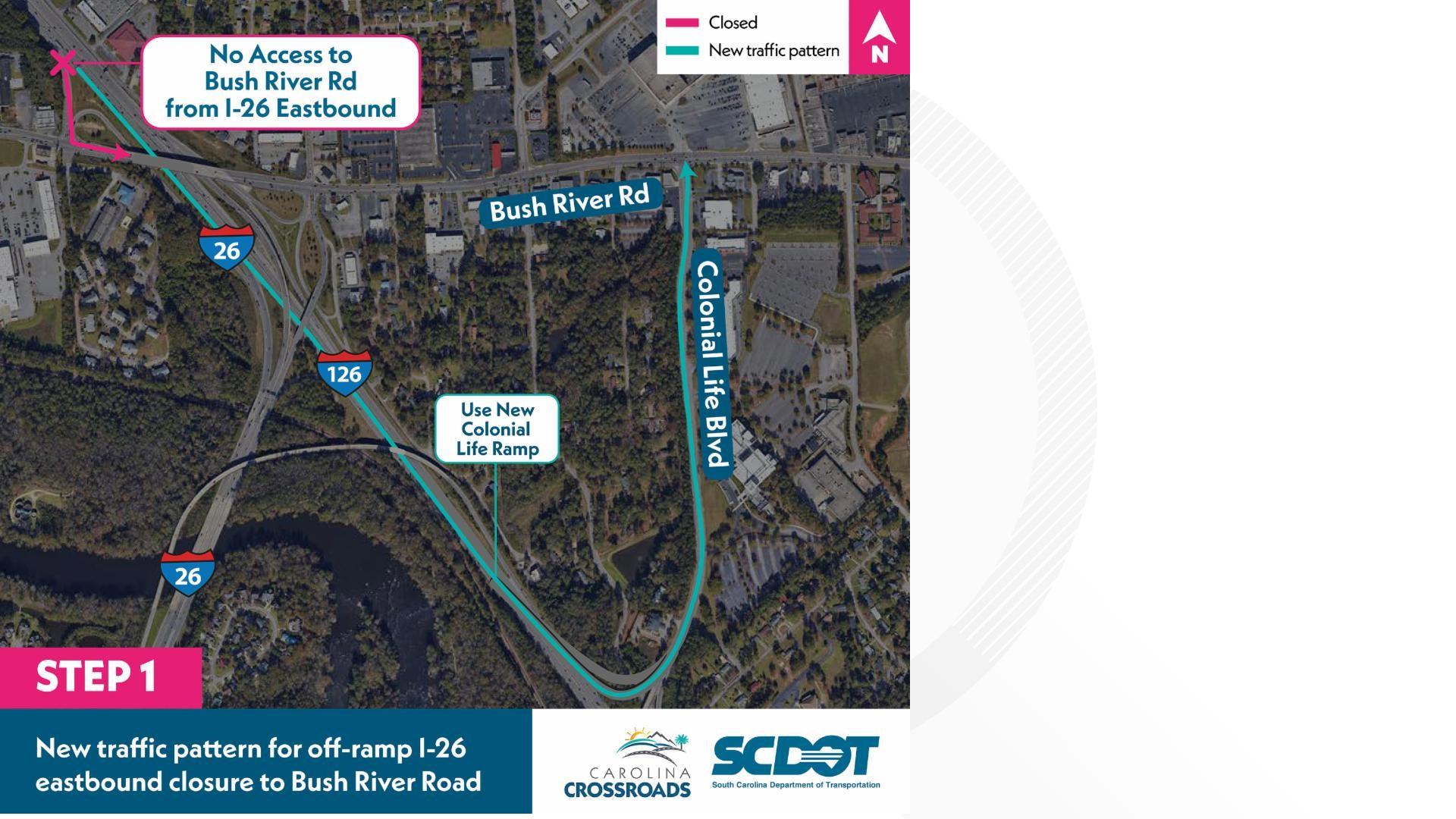 New traffic pattern for I-26 interchanges begins September 18 | wltx.com