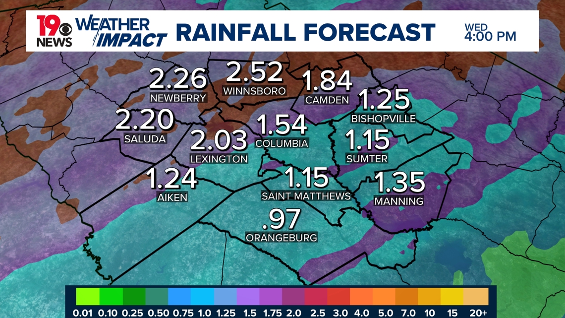 South Carolina Midlands forecast brings rain, cool temps before ...