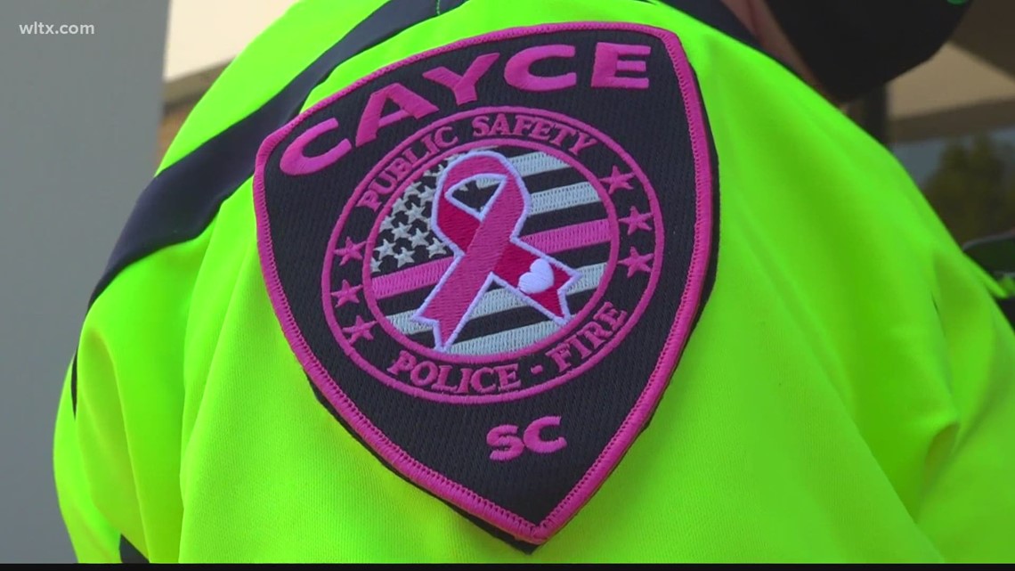 Cayce law enforcement wears pink patches for Breast Cancer Awareness ...