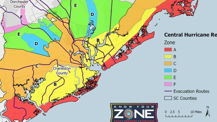 South Carolina hurricane evacuation zones | wltx.com