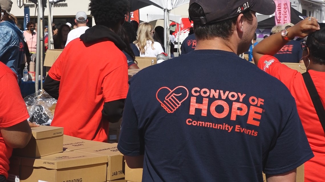 Convoy of Hope bring thousands of groceries needy in Columbia | wltx.com