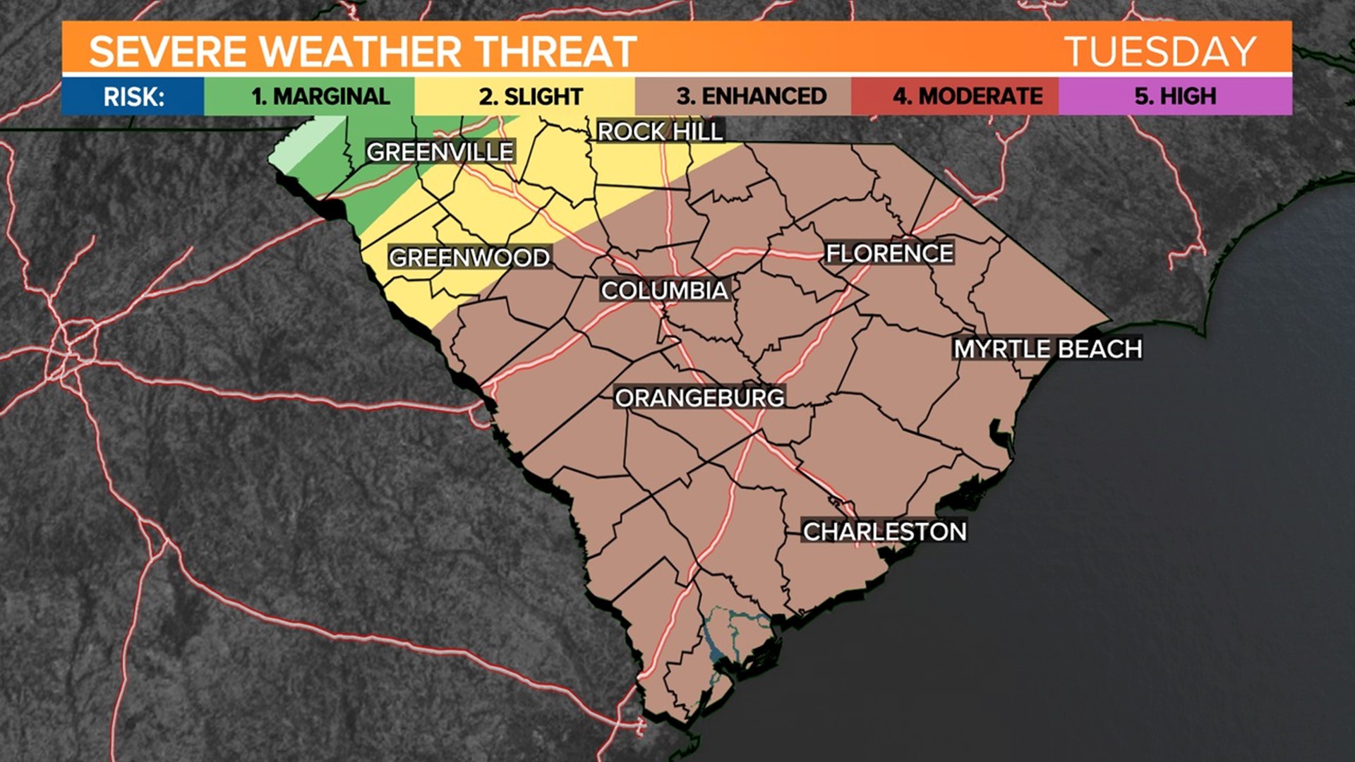 Severe Storms, Tornadoes Possible for South Carolina Today | wltx.com