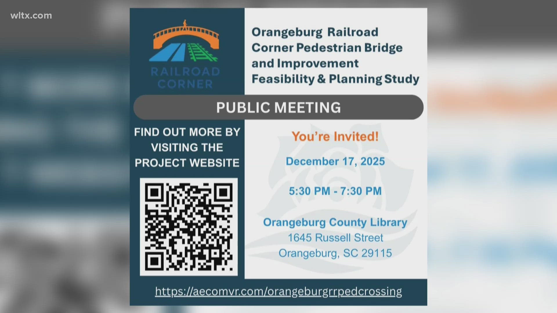 Orangeburg seeks public input on new pedestrian bridge near railroad ...