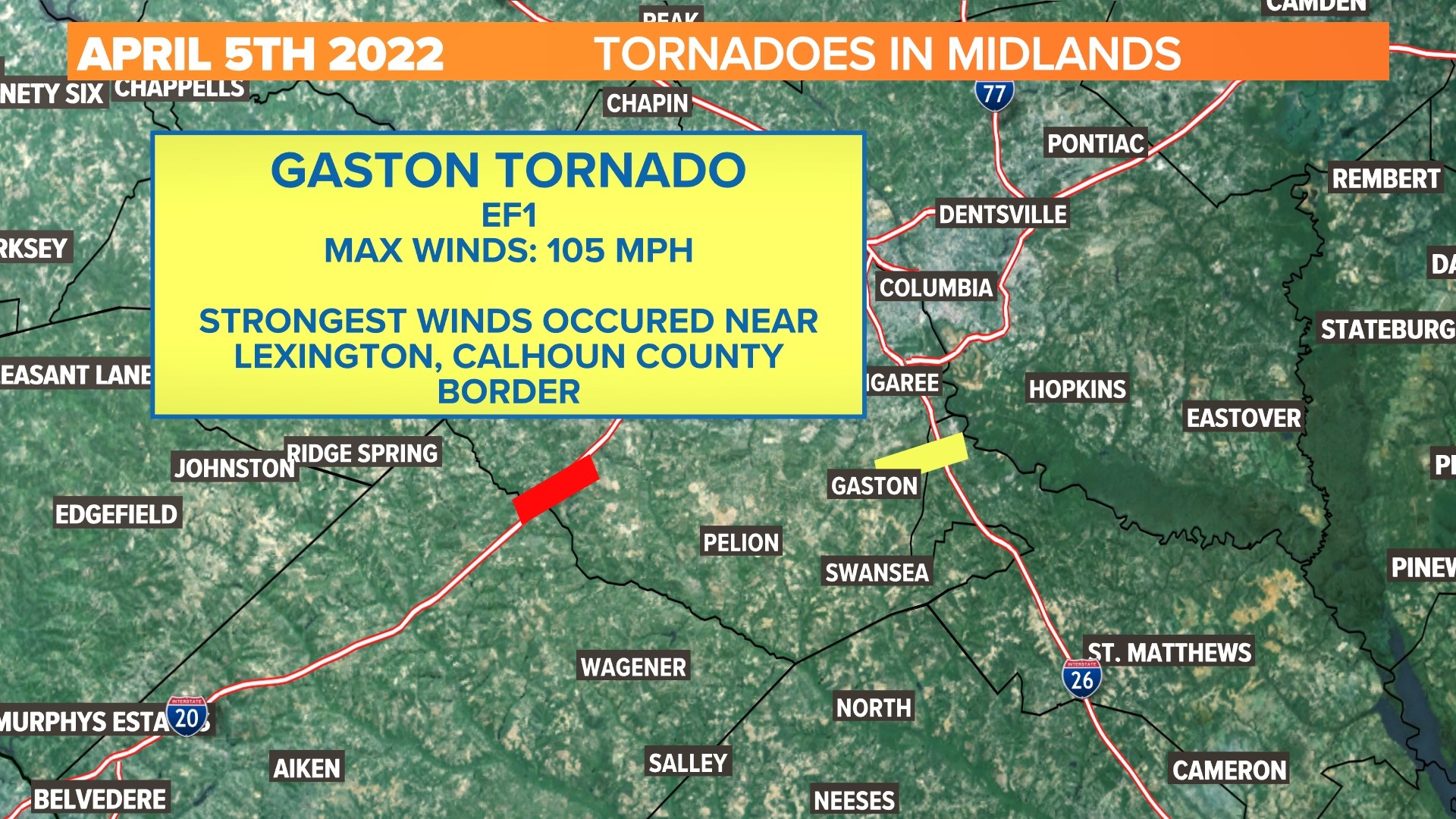 Here's the number of tornadoes that struck in South Carolina | wltx.com