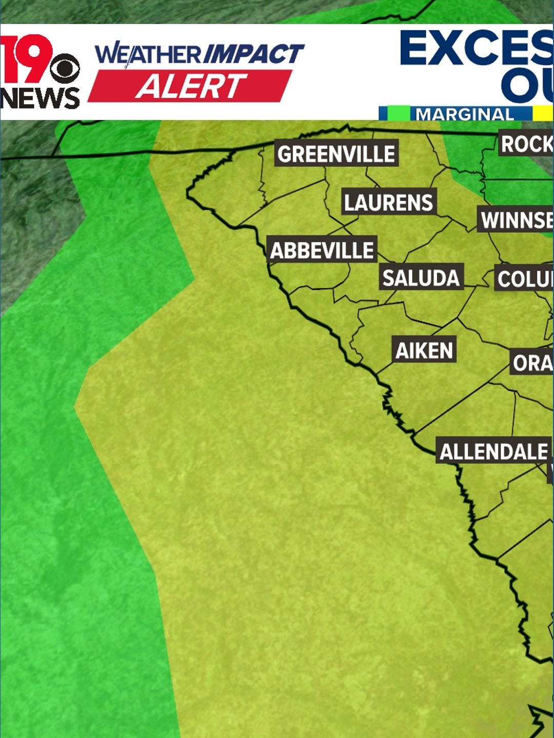 Heavy rainfall and flood risk in South Carolina Tuesday night | wltx.com