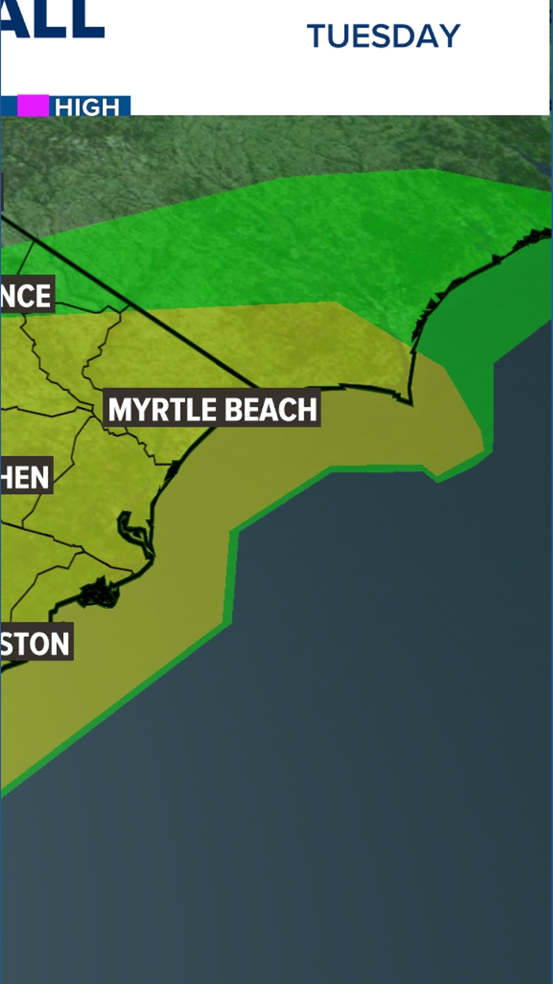 Heavy rainfall and flood risk in South Carolina Tuesday night | wltx.com