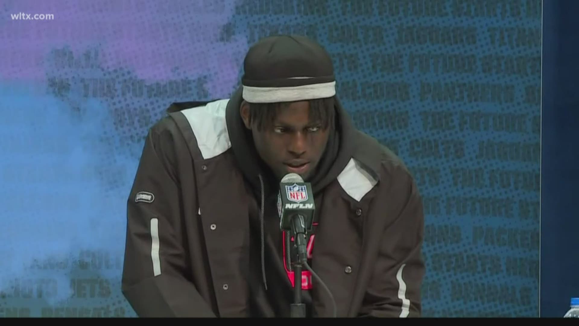 Javon Kinlaw at the NFL Combine | wltx.com