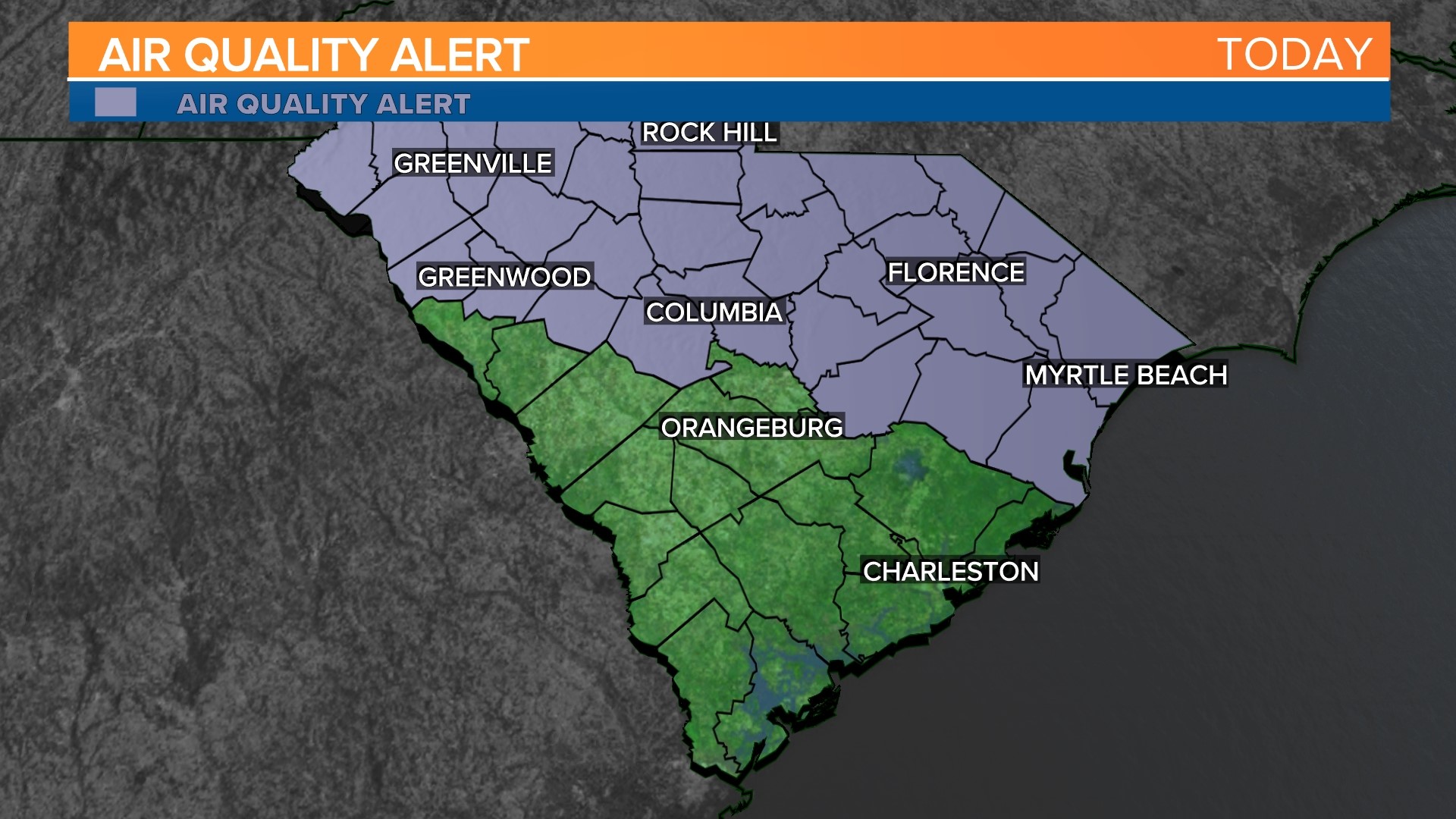 South Carolina air quality alert in effect due to Canadian fires | wltx.com