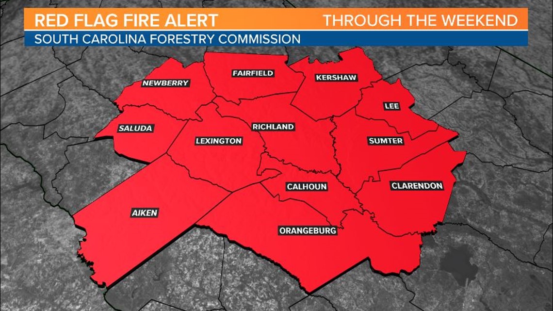 Red Flag Fire Alert this Weekend | wltx.com