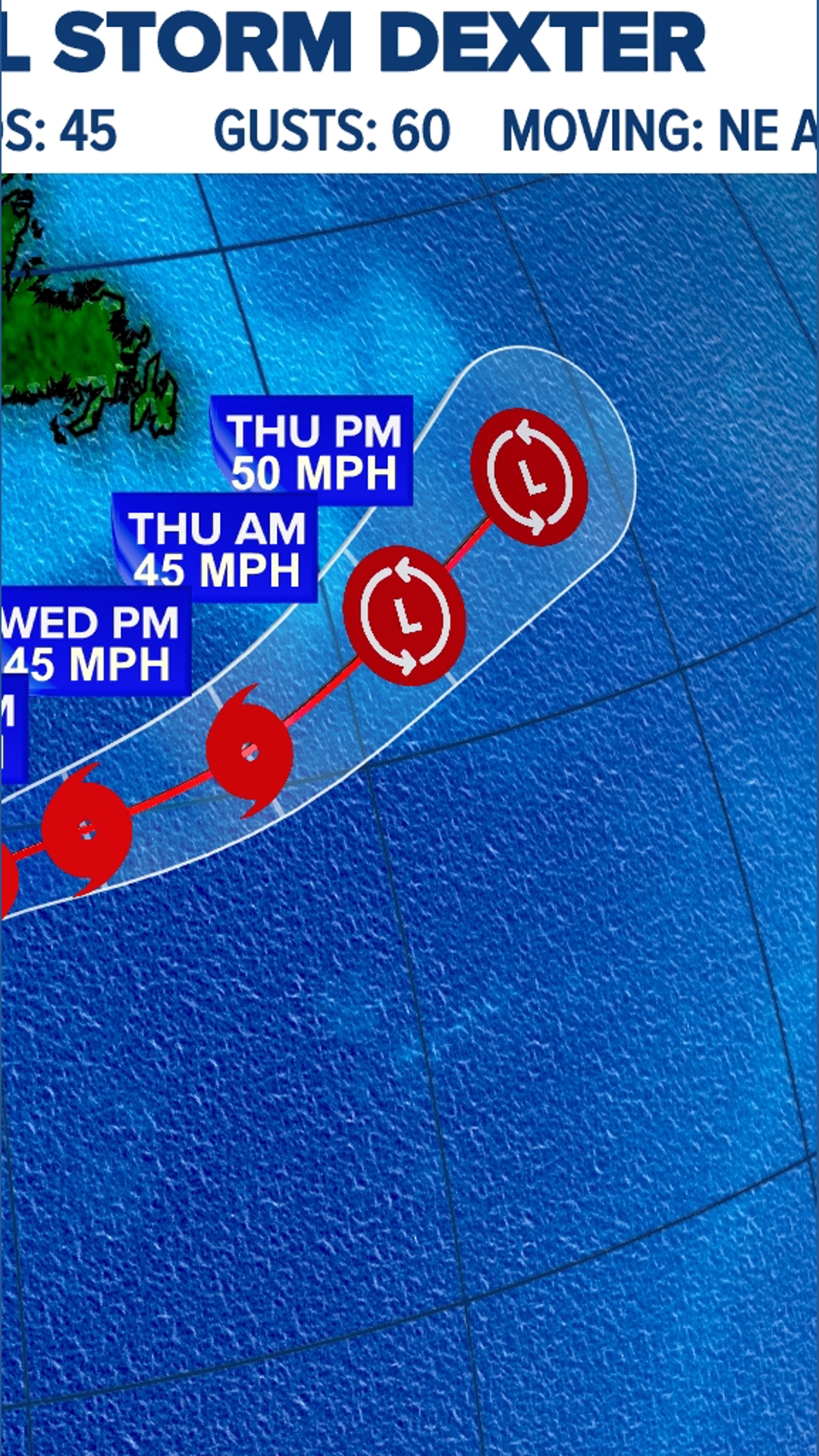 Tropical Storm Dexter stays offshore in the Atlantic | wltx.com