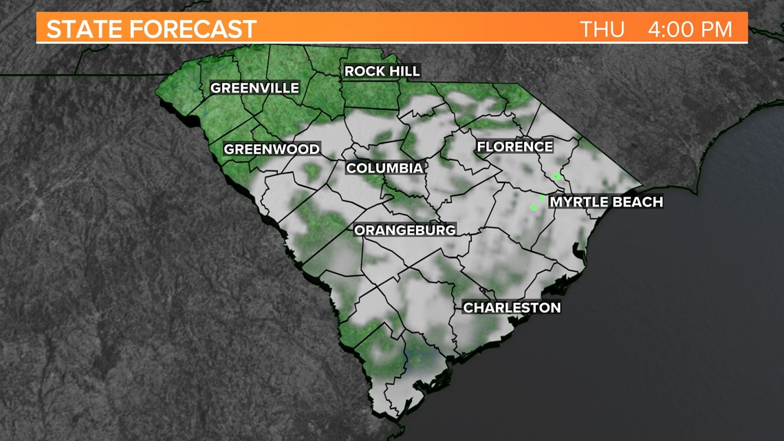 Warmer Temperatures, Partly Cloudy South Carolina Weather | wltx.com