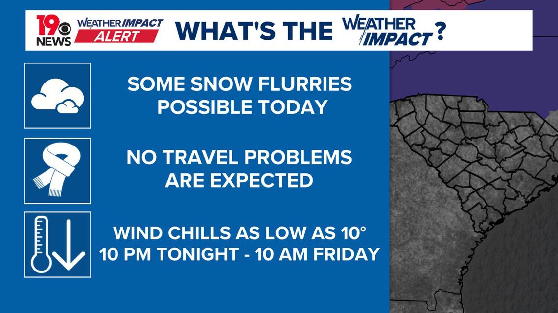 Cold weather advisory issued for Midlands as frigid air settles in ...