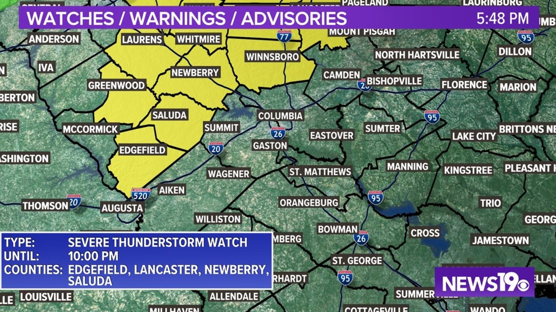 Forecast for severe storms in South Carolina | wltx.com
