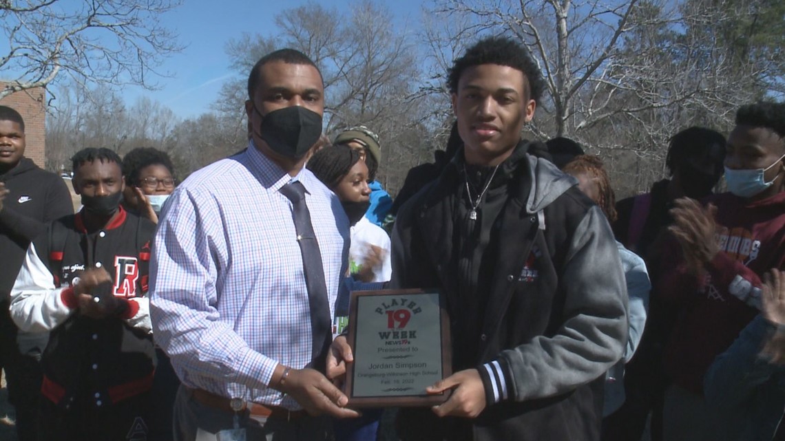 Jordan Simpson is a News19 Player of the Week | wltx.com