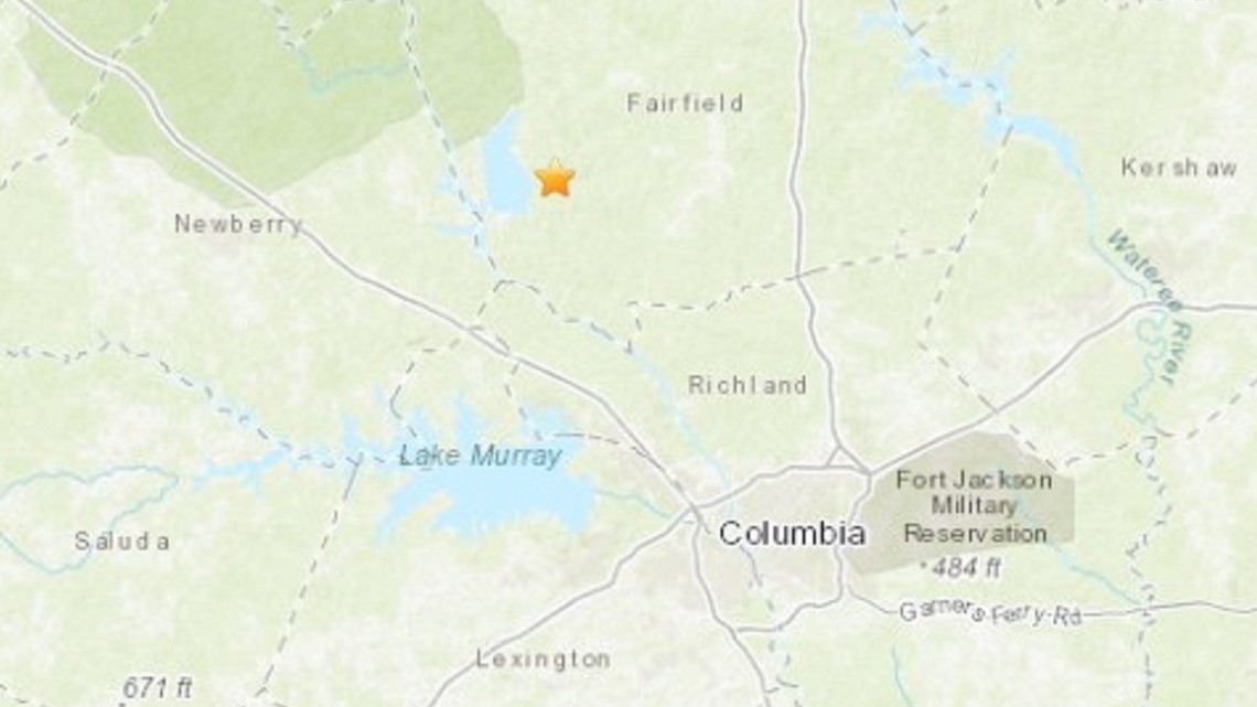 USGS reports minor earthquake near Jenkinsville, SC | wltx.com