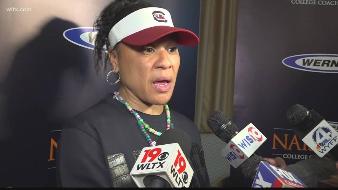 Dawn Staley wins Naismath Coach of the Year | wltx.com
