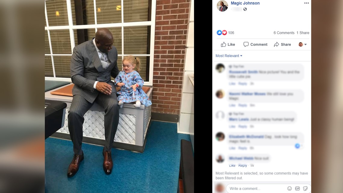 Magic Johnson visits kids at Charleston hospital | wltx.com