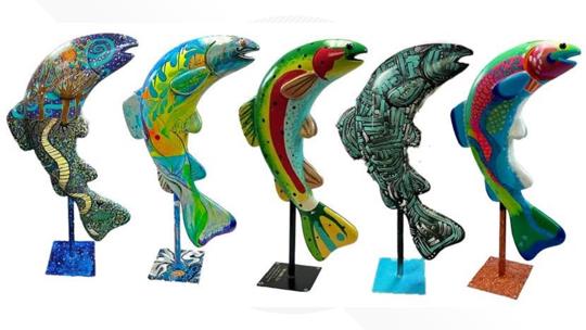 Trout sculptures to be auctioned at Columbia Museum of Art | wltx.com