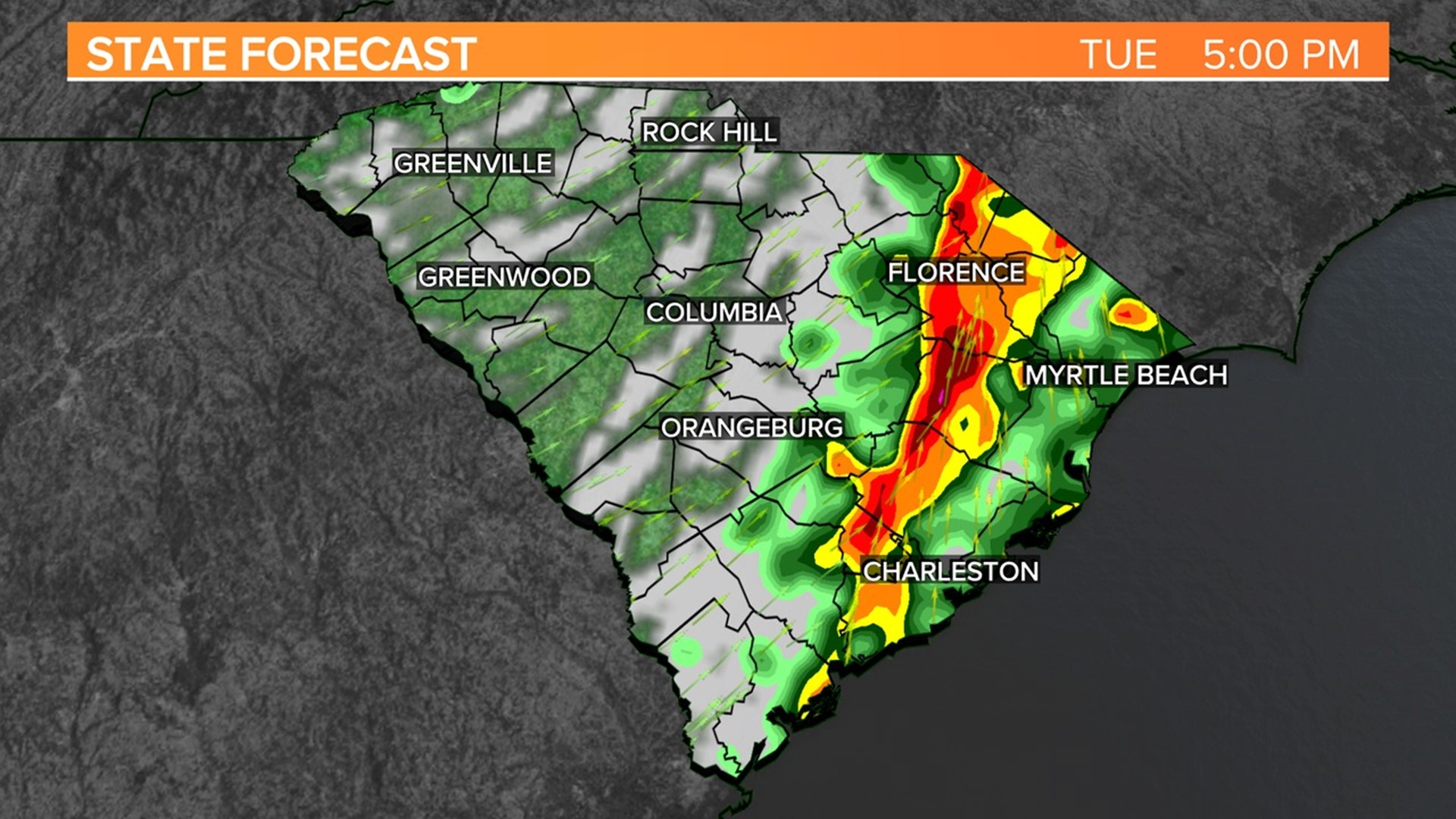 Severe Storms, Tornadoes Possible for South Carolina Today | wltx.com