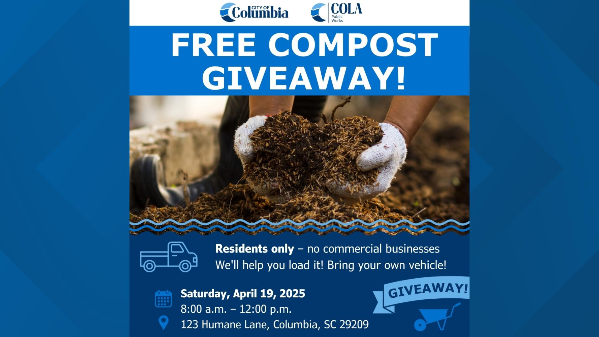 Columbia offers free compost for gardening on April 19 | wltx.com