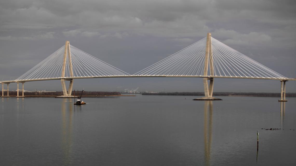 Ship causes Ravenel Bridge in Charleston to close | wltx.com