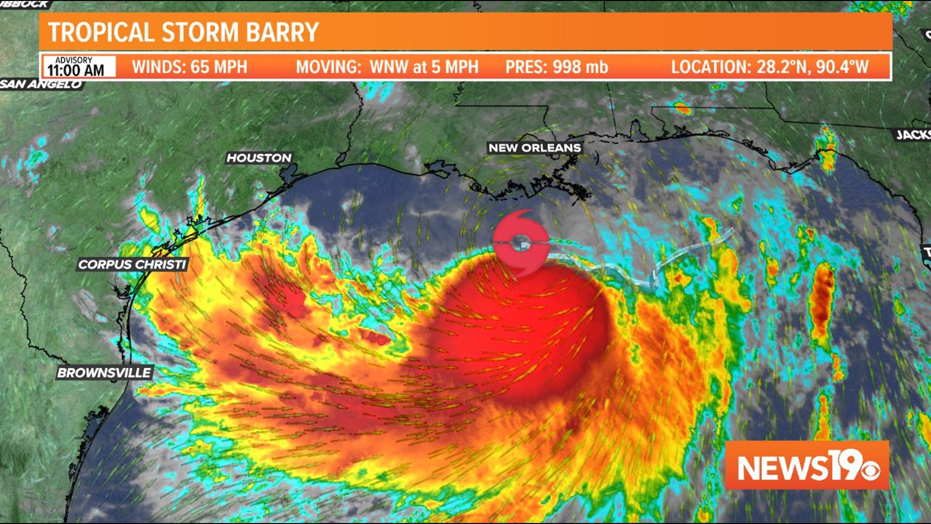 Tropical Storm Barry track, path update | wltx.com